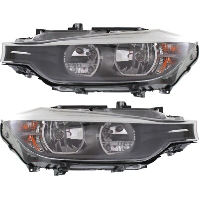Headlights set of 2 pieces halogen pair for 2012-2015 BMW 328i Base ...