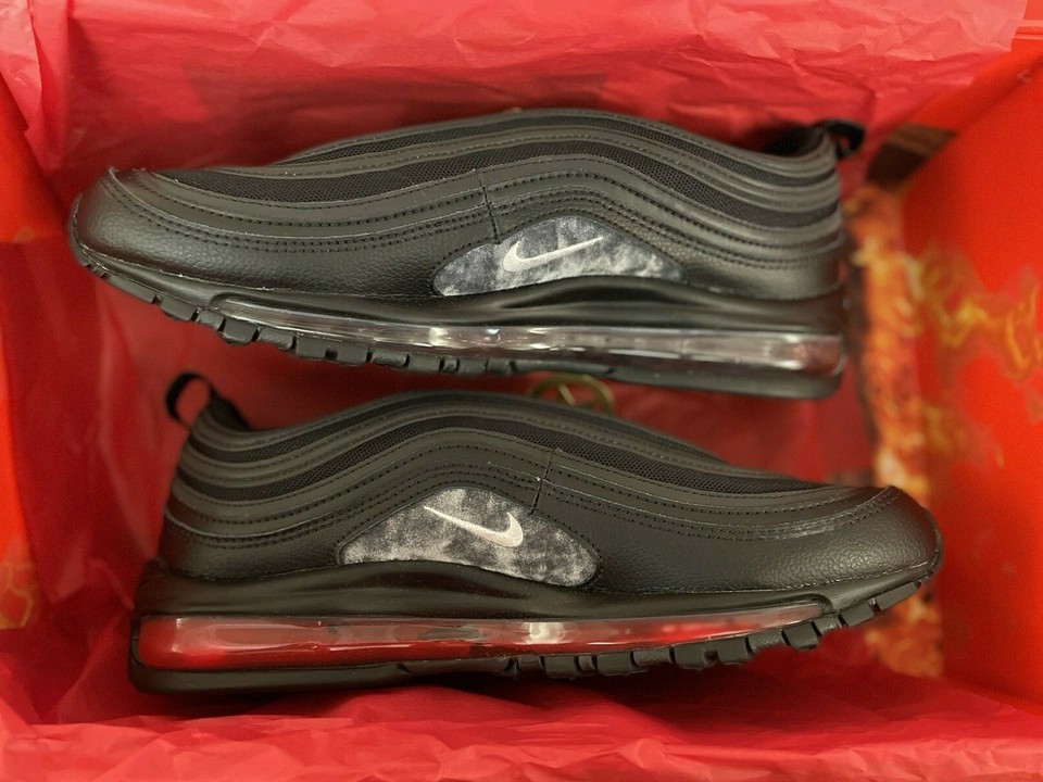 MSCHF X LIL NAS CUSTOM AIR MAX 97 SATAN SHOES SIZE 9.5 SERIAL #'D 212/ ...