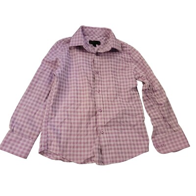 Andrew Fezza Boys Purple Long Sleeve Collared Button Up Shirt Size 6 | eBay