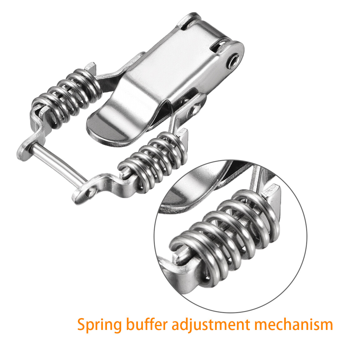 2pcs 304 Stainless Steel Spring Loaded Toggle Latch Catch Clamp 68mm ...