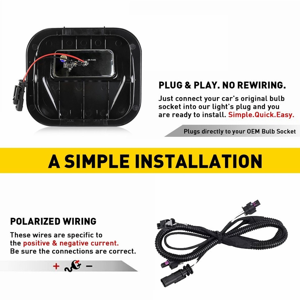 2x FOR 2019-2025 GMC Sierra Genuine GM MultiPro Tailgate Step Light ...