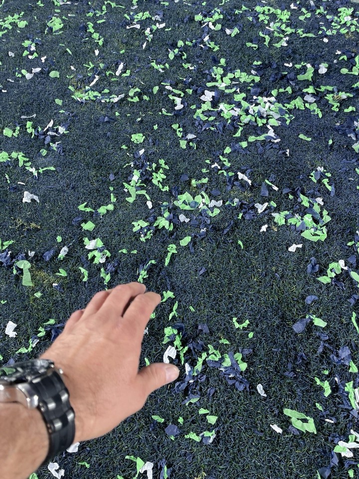 2026 Seattle Seahawks Super Bowl LX 60 Trophy Confetti. Straight From ...