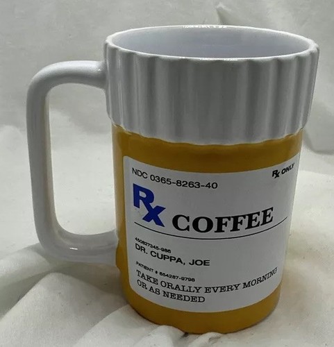 12oz Prescription Bottle Rx Novelty Coffee Mug | eBay