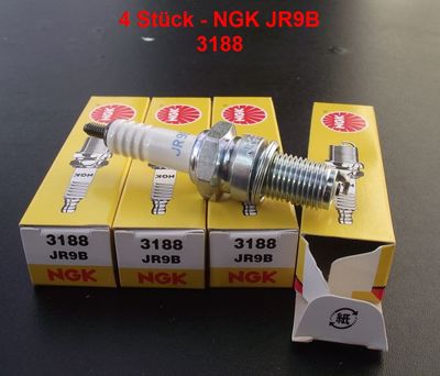 4 Piece NGK Spark Plugs JR9B - Suzuki GSF 1200 Bandit, GSF1200, 3188 ...