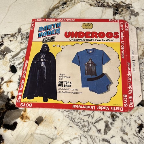 Vintage underoos 1977 The Empire Strikes Back Darth Vader Boy’s ...