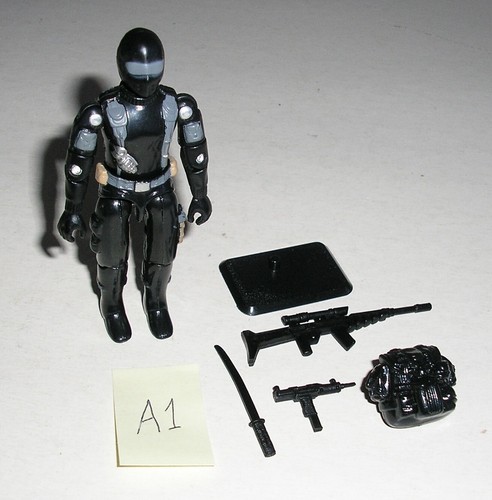 Vintage 1997 Hasbro GI Joe SNAKE EYES v8 Commando Team Figure ARAH ...