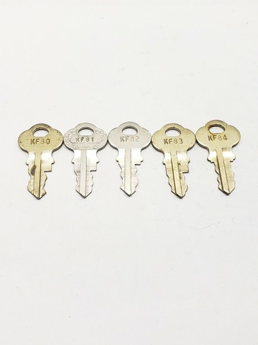 Chicago Lock Co original cut keys, KF, set of 5, motor, boat, vending ...