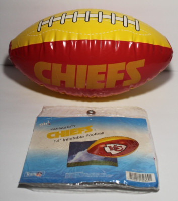 New 1990s Vintage Kansas City Chiefs 14" NFL Inflatable Football BY AIR ...