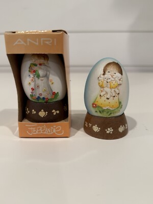Vntg Ferrandiz by Anri 2 Decorative Eggs with Stands 1978 and 1980 | eBay