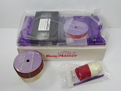 Bow Master Bow Maker Design Tool Kit Instruction Book VHS Tape & Ribbon ...