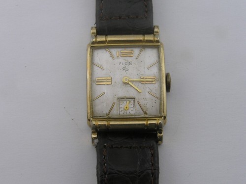 Vintage Elgin Watch Fancy Case & Dial 1950's 17j Cal 673 | eBay