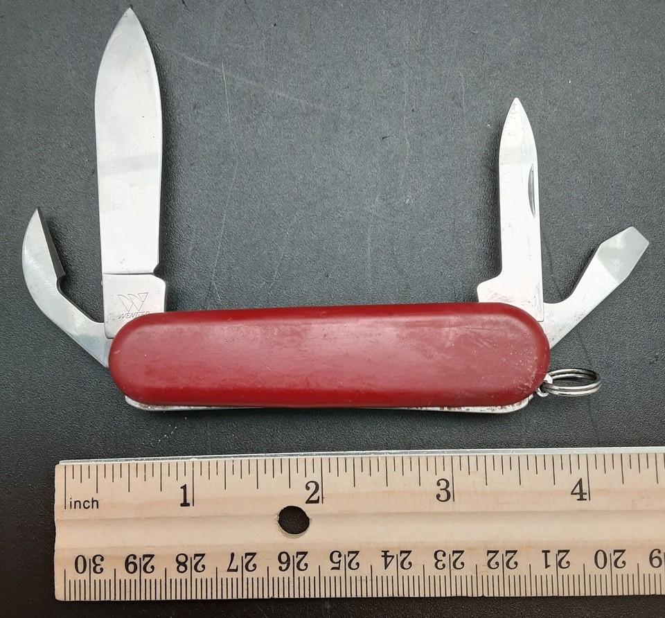 Retired 85mm Red WENGER Apprentice Swiss Army Knife | eBay