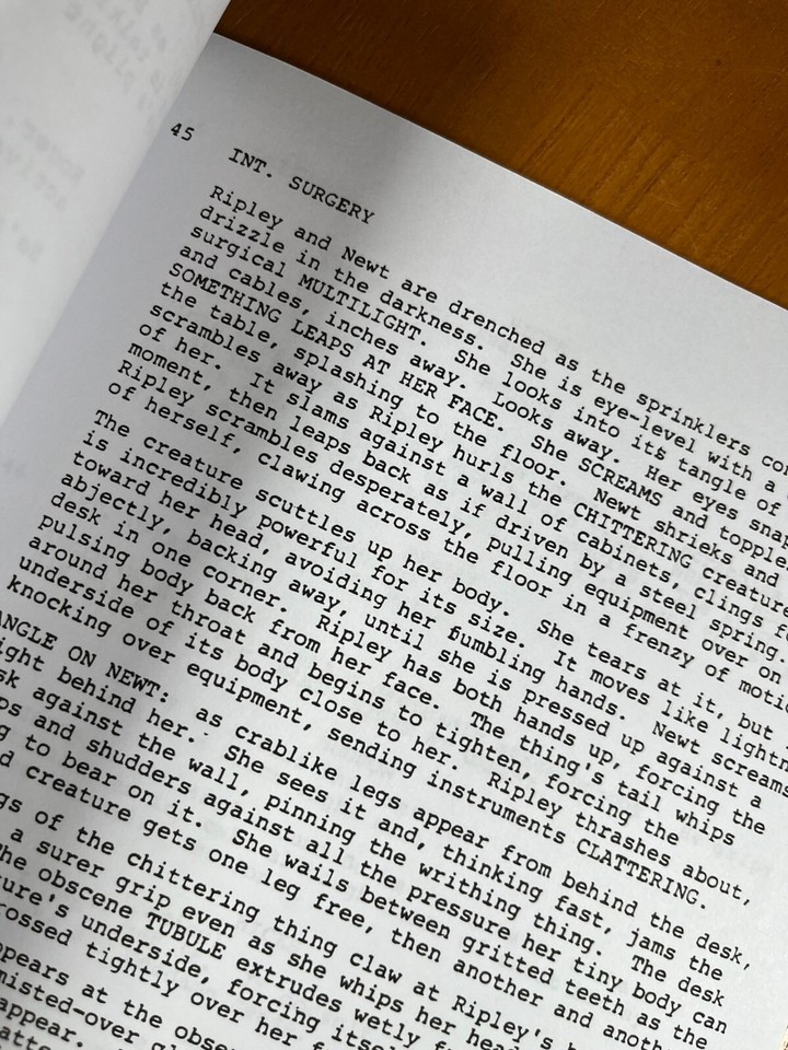 Aliens Script Signed- Autograph Reprints- Sigourney Weaver- Ripley ...