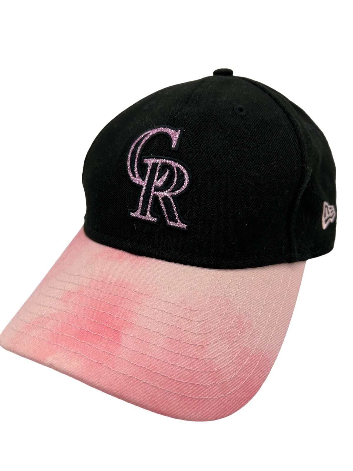 New Era 9TWENTY Colorado Rockies Womens Black & Pink Sparkle CR ...