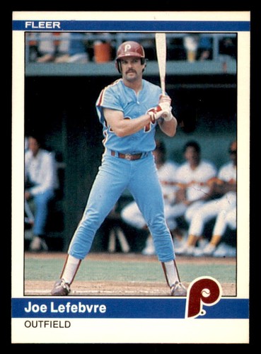 1984 Fleer #37 Joe Lefebvre Philadelphia Phillies | eBay