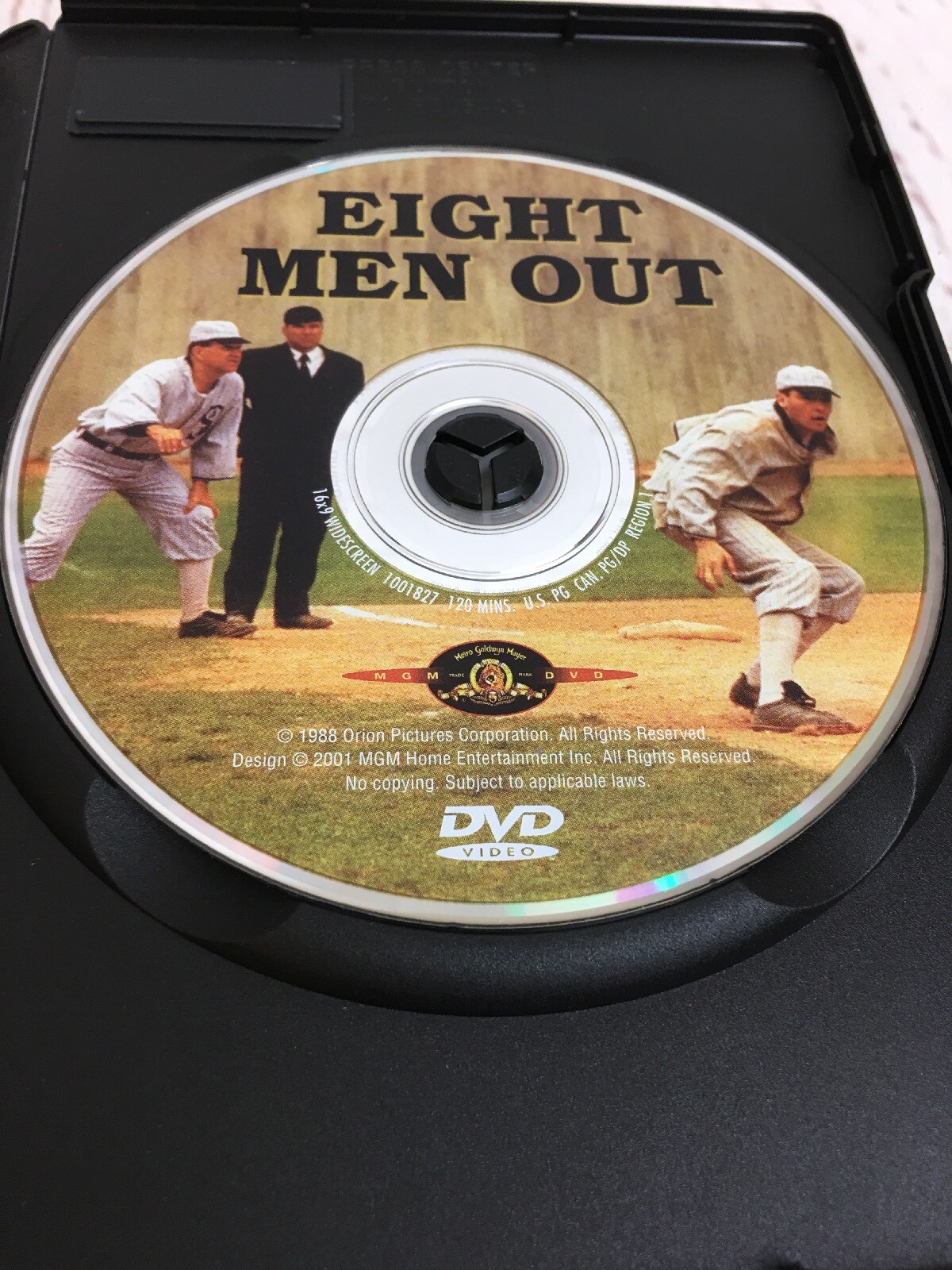 Eight Men Out DVD 2001 Non Rental Charlie Sheen Rated PG Baseball Movie ...