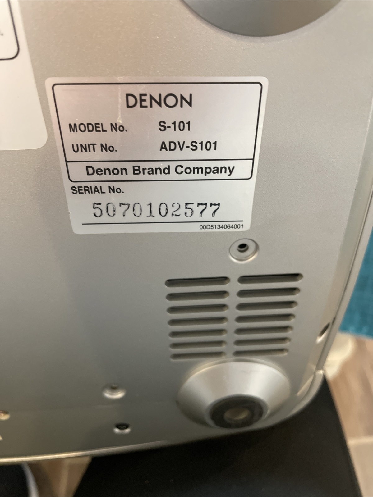 Denon S-101 2.1 Channel Home Theater DVD System Main Unit Only - SOLD ...