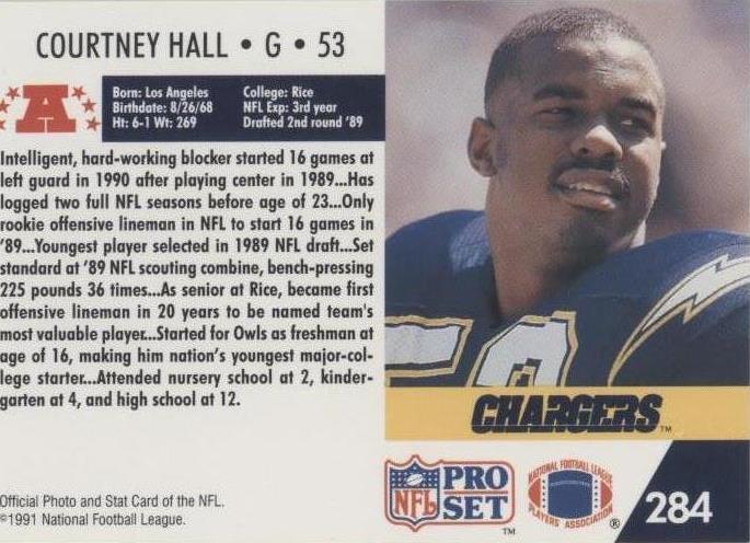 1991 Pro Set Courtney Hall #284 for sale | eBay