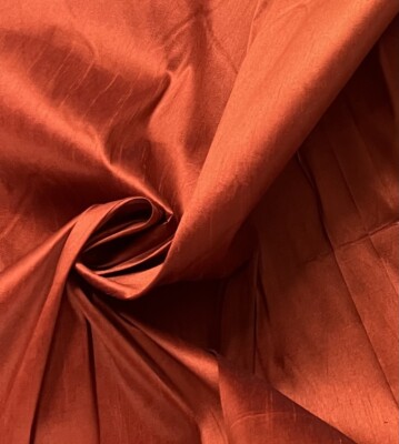 Rust Black Iridescent Dupioni Fabrics 50” Width Sold By The Yard | eBay