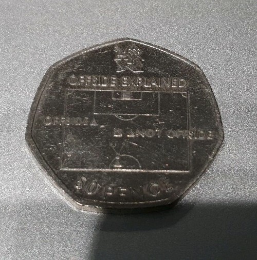 VERY RARE Olympic Football Offside Rule Explained 50p coin 2011 | eBay UK