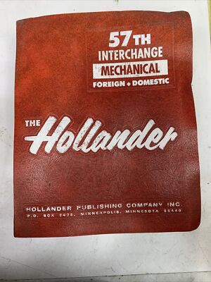 Hollander 57th Interchange Mechanical Foreign Domestic Engine, Chassis ...