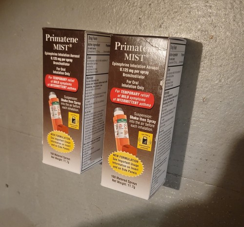 Primatene MIST Epinephrine 160 Sprays Each Lot Of 2 Inhalers Exp 2025 ...