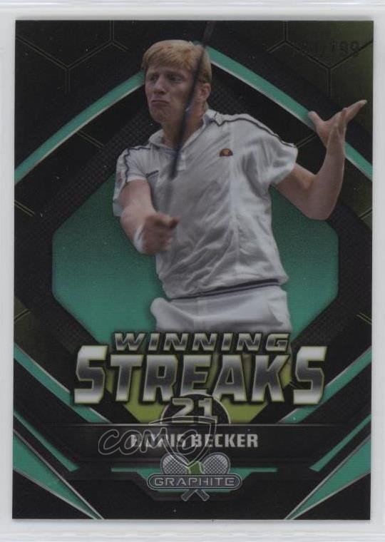 2024 Topps Graphite Winning Streaks Aqua Refractor /199 Boris Becker # ...