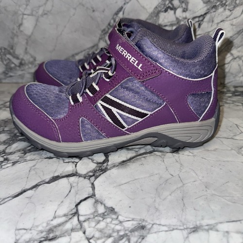 Merrell 13K Girls High Top Hiking Shoes Sneakers Purple | eBay
