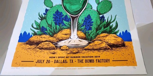 2019 Slightly Stoopid - Dallas Silkscreen Concert Poster by Logan ...