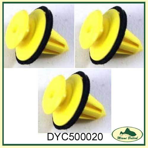 LAND ROVER FINISHER BUMPER END CAP CLIP SET x3 DISCOVERY 2 II DYC500020 ...