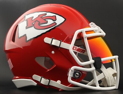 KANSAS CITY CHIEFS NFL Football Helmet with Oakley TORCH Visor / Eye ...