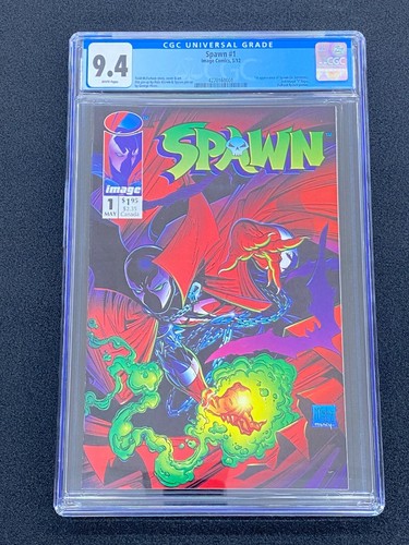 Spawn 1 CGC 9.4 NM 1st Spawn (Al Simmons) WHITE PAGES Near Mint Todd ...