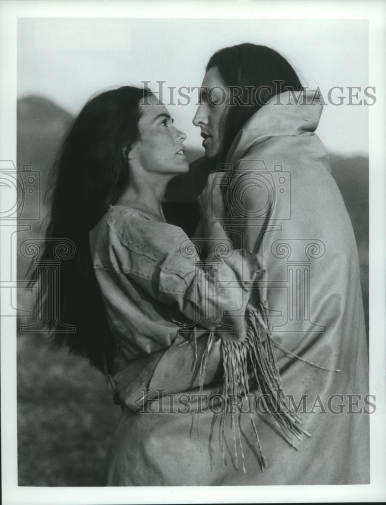 1984 Press Photo Robert Beltran & Devon Ericson in "The Mystic Warrior ...