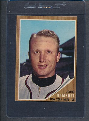 1962 Topps #004 John DeMerit Mets EX *4907 | eBay