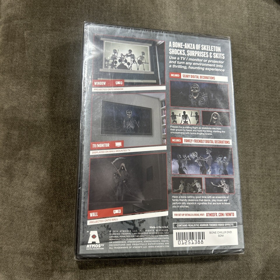 Atmos Fear FX Bone Chillers DVD Halloween Horror Themed Video Effects ...