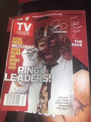 WWF TV Guide Mankind With Socko 1999 | eBay