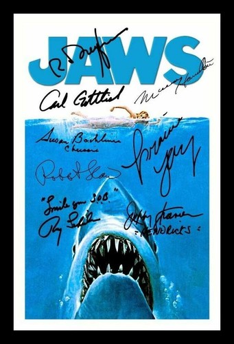 Jaws Cast Autograph Signed & Framed Photo | eBay