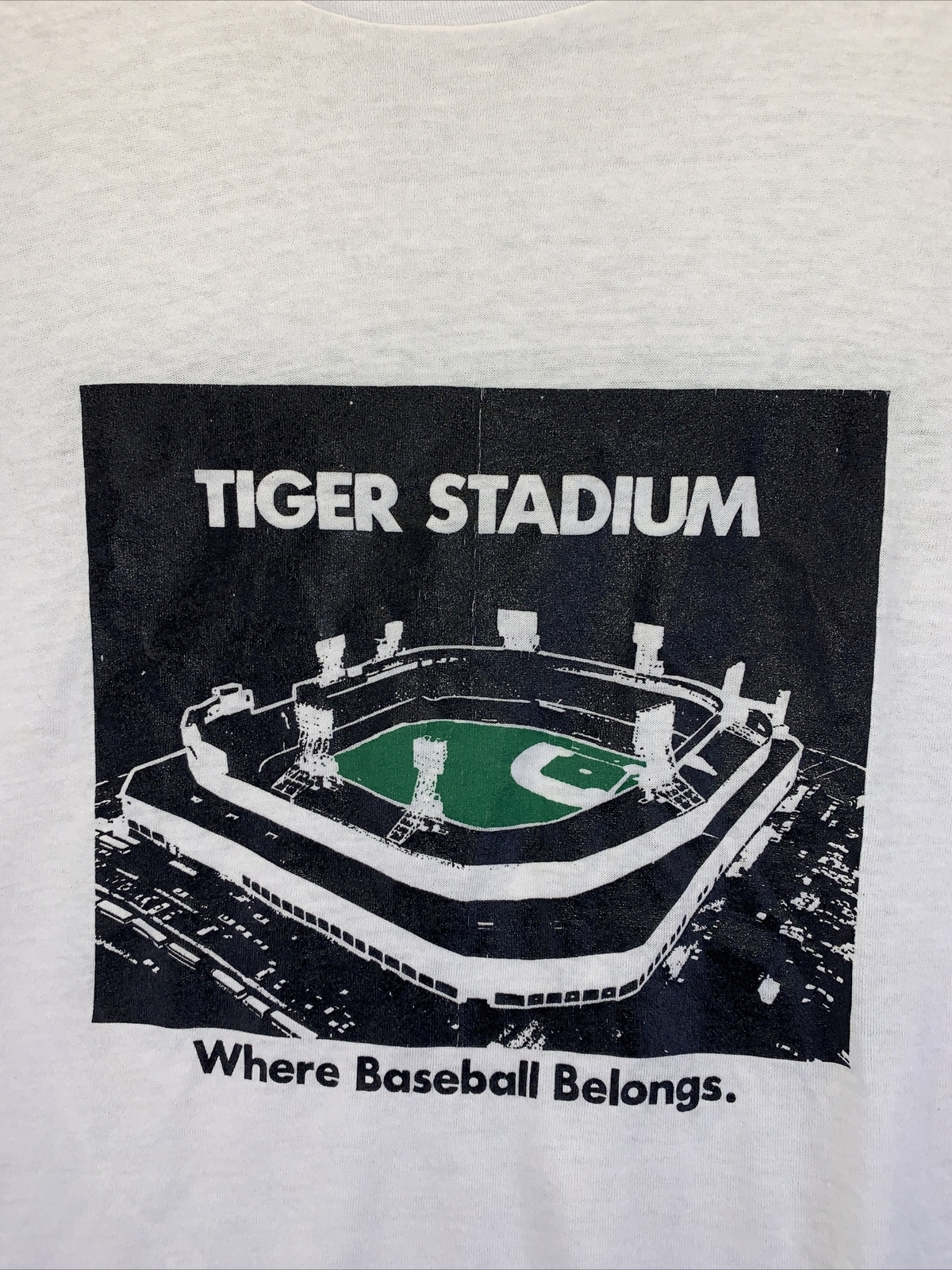 Vintage Tiger Stadium Fan Club Graphic Shirt 1990s Si… - Gem