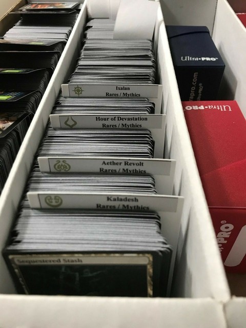 CUSTOM MAGIC THE GATHERING LABELS / CARD DIVIDERS FOR ANY SET! COLORED ...