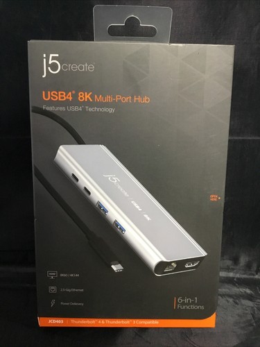 Authentic J5 Create USB4 8K Multi-Port HUB (JCD403) | eBay