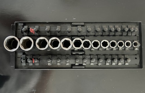 MATCO TOOLS 13 PIECE (24-9mm) 3/8 DRIVE. DEEP IMPACT 6 POINT SOCKET SET ...