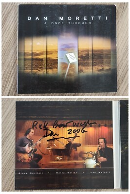 Dan Moretti Signed & Once Through CD Disc RAD | eBay