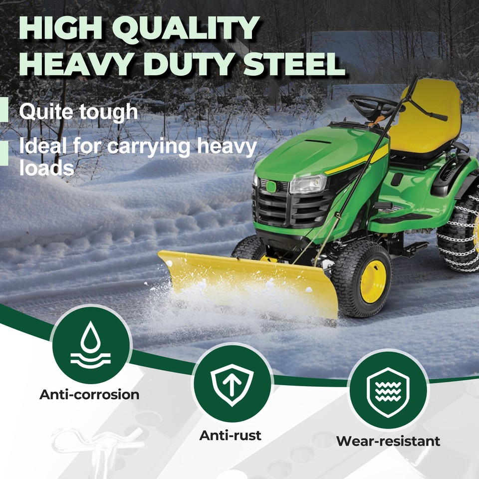 Snow Plow Dome Skid Shoes Heavy Duty For John Deere Runner #M147167 # ...