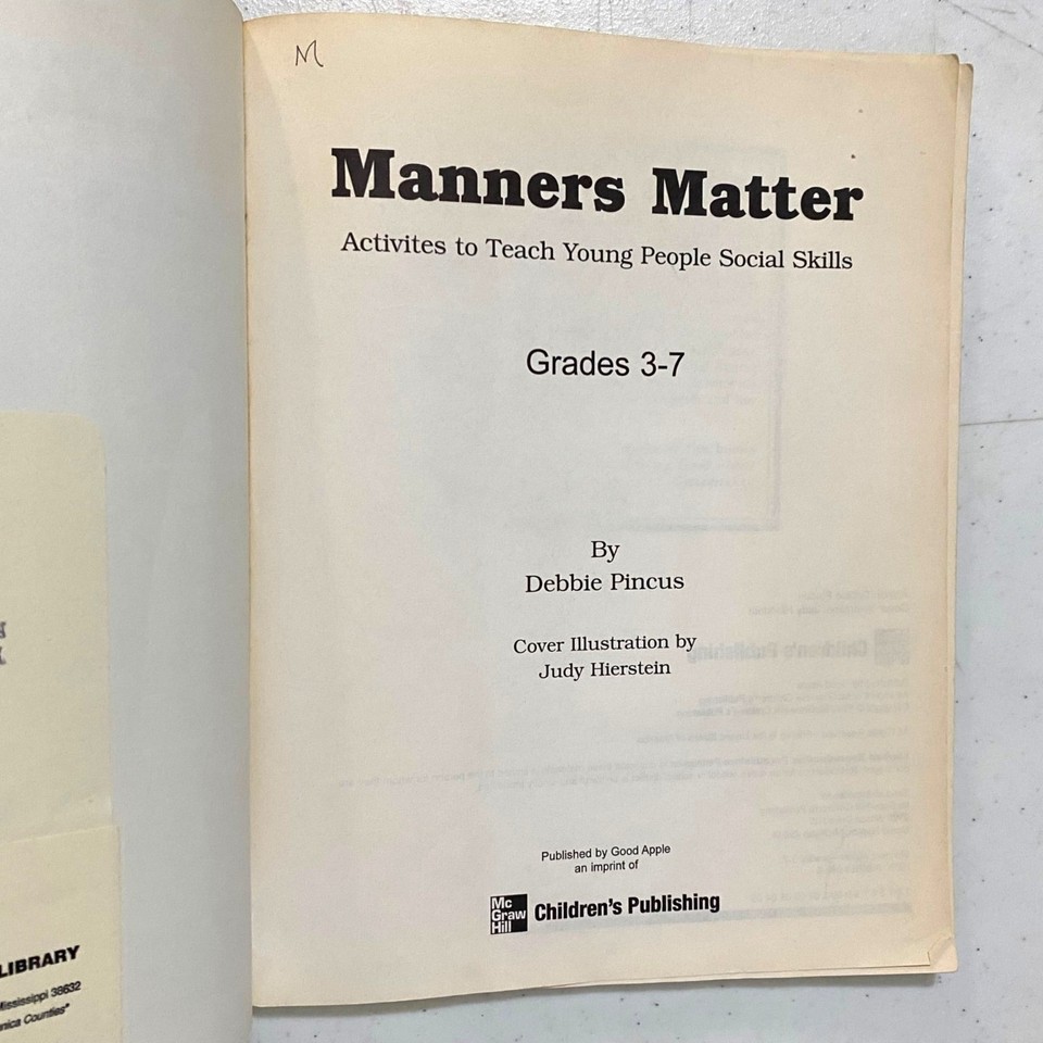 Manners Matter Paperback Debbie Pincus Vintage 1990s Homeschool ...