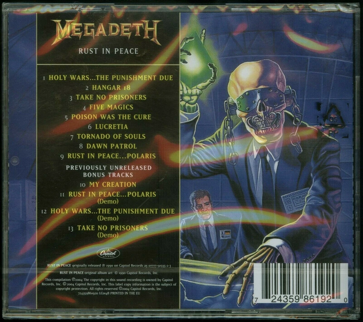 Megadeth Rust In Peace Remastered