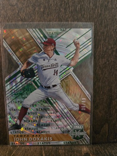 2019 Panini Elite Extra Edition Status Emerald Die-Cut /49 John Doxakis ...