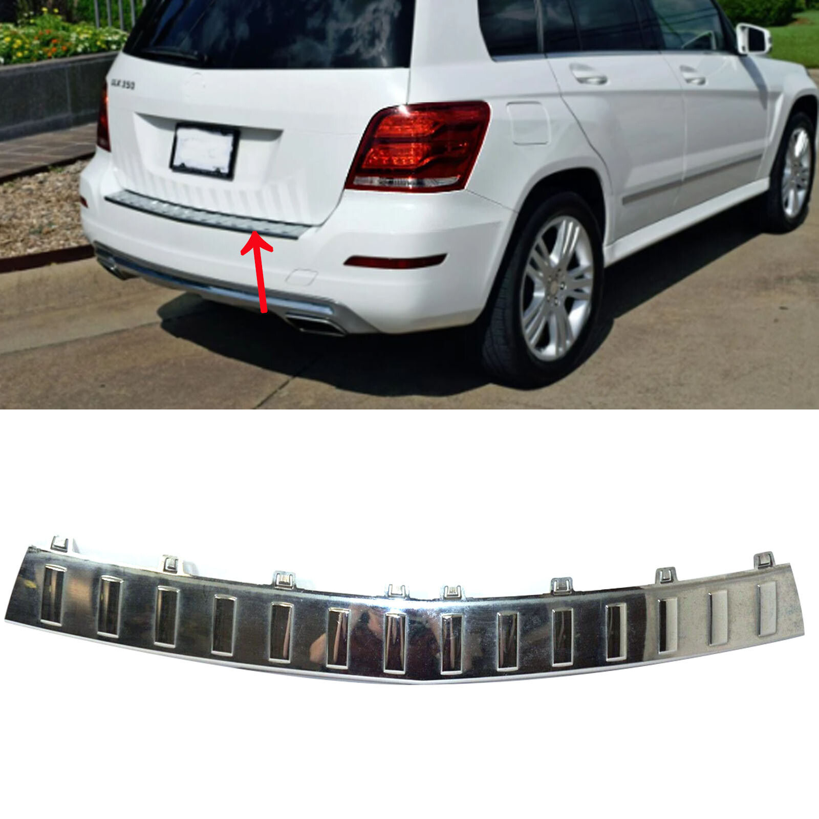 For Mercedes Benz GLK 250 350 2010-2015 Rear Bumper Step Plate Pad ...