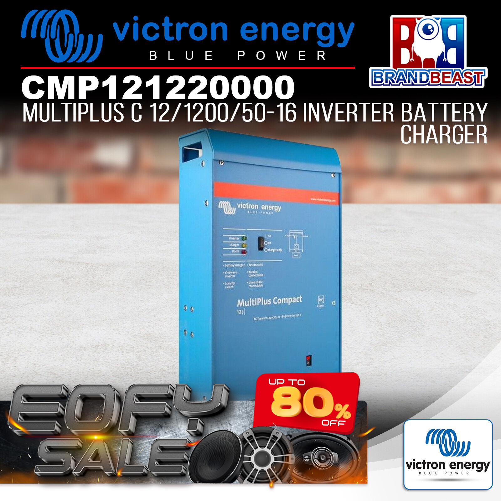 Victron CMP121220000 MultiPlus C 12/1200/50-16 Inverter Battery Charger ...