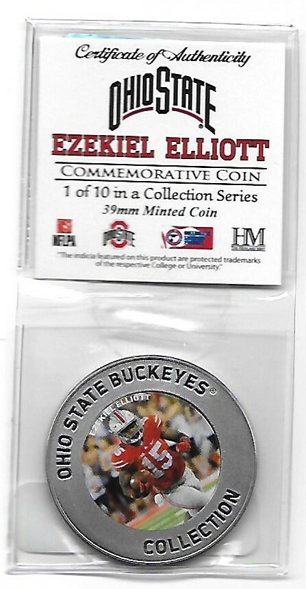 HIGHLAND MINT OHIO STATE BUCKEYE LEGENDS #1 EZEKIEL ELLIOTT ...
