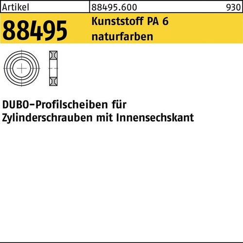 100er PACK(Stk) DUBO 884956003070000 Profilscheibe R 88495 f ...
